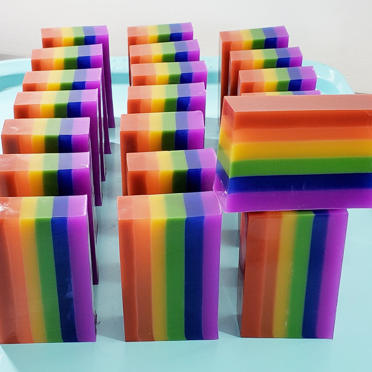 Rainbow Happy Soap. Rainbow Soap. Pride Gifts. Rainbow Soap – Sunbasil Soap